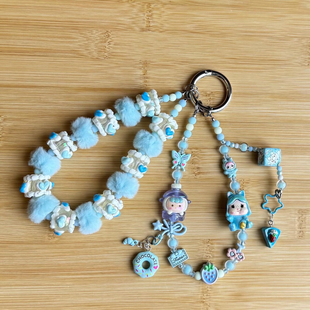 Fluffy Double Keychain - Etsy