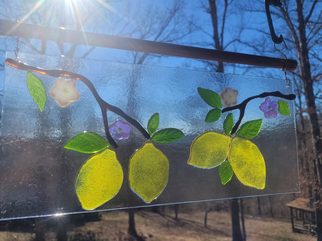 Sunshine Yellow Lemons for Your Window Fused Glass - Etsy