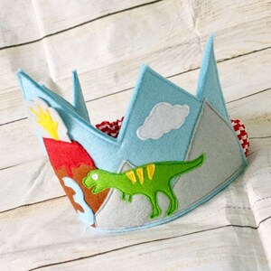 Dinosaur Birthday Crown, Dinosaur Crown, Dinosaur Party, Boy's Birthday ...