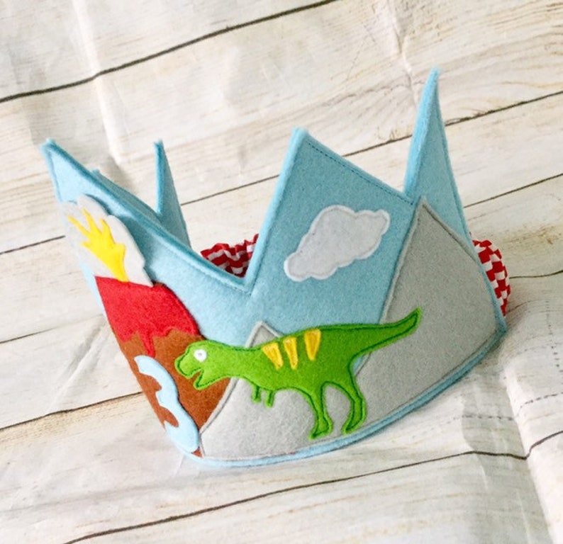 Dinosaur Birthday Crown Dinosaur Crown Dinosaur Party - Etsy UK
