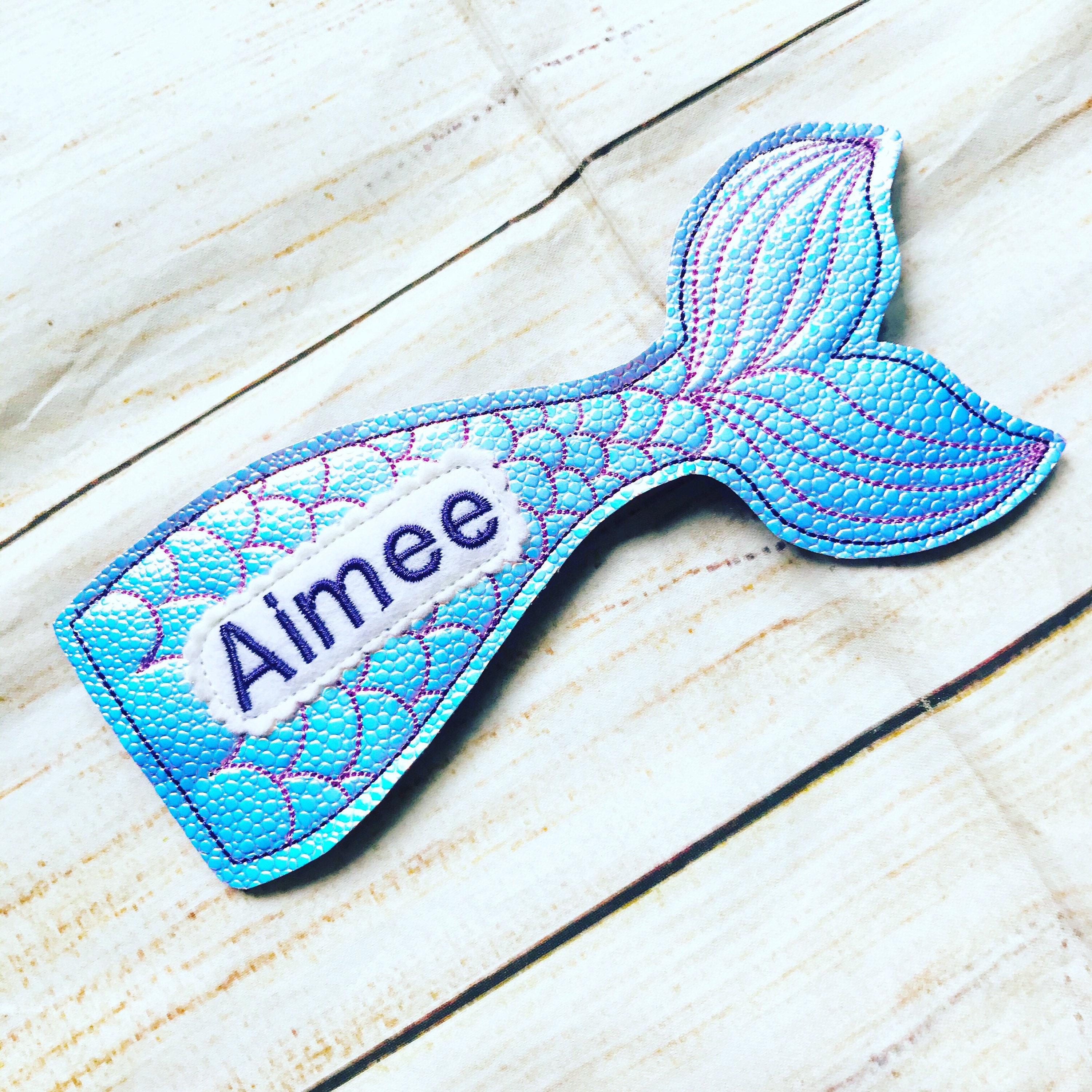 Mermaid Bookmark Personalised Mermaid Bookmark Mermaid Tail | Etsy