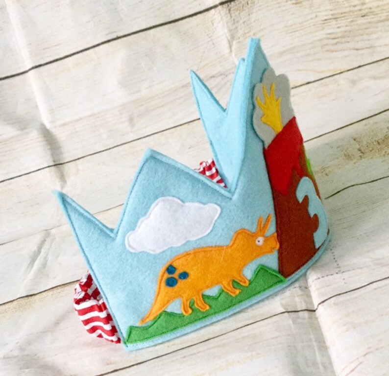 Dinosaur Birthday Crown Dinosaur Crown Dinosaur Party - Etsy UK