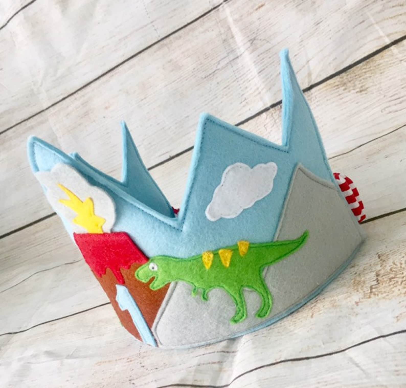 Dinosaur Birthday Crown Dinosaur Crown Dinosaur Party - Etsy UK