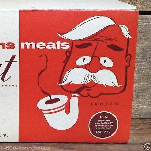 2 Vintage Original PAPA HANS MEATS Storage Box 1950s - Etsy
