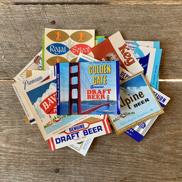 50s Bottle Labels - Etsy