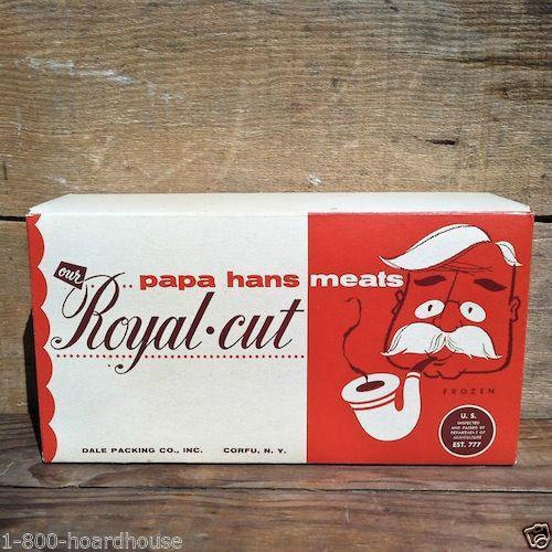 2 Vintage Original PAPA HANS MEATS Storage Box 1950s - Etsy