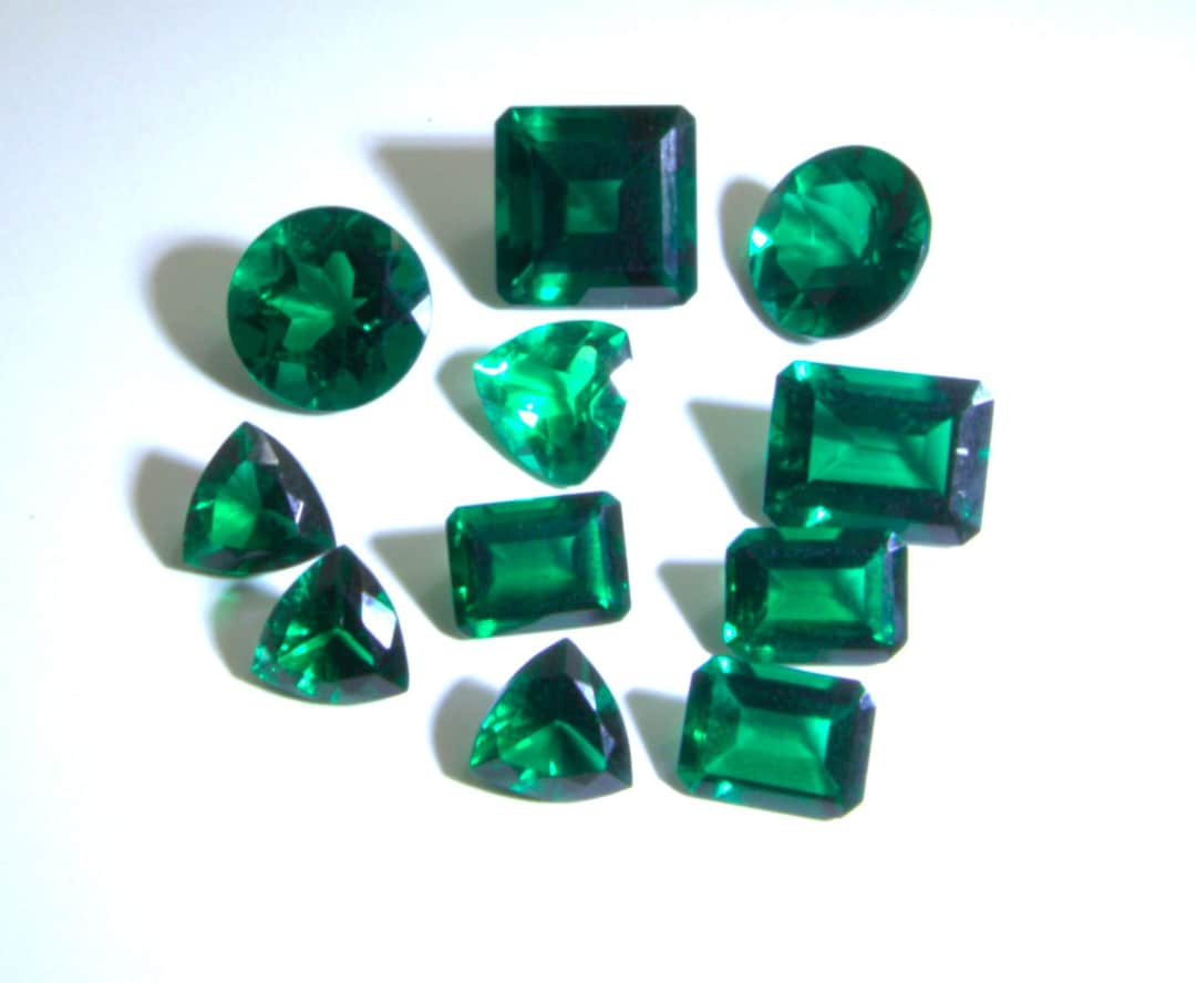 Russian Hydrothermal Emerald Synthetic Lab Grown Emerald - Etsy