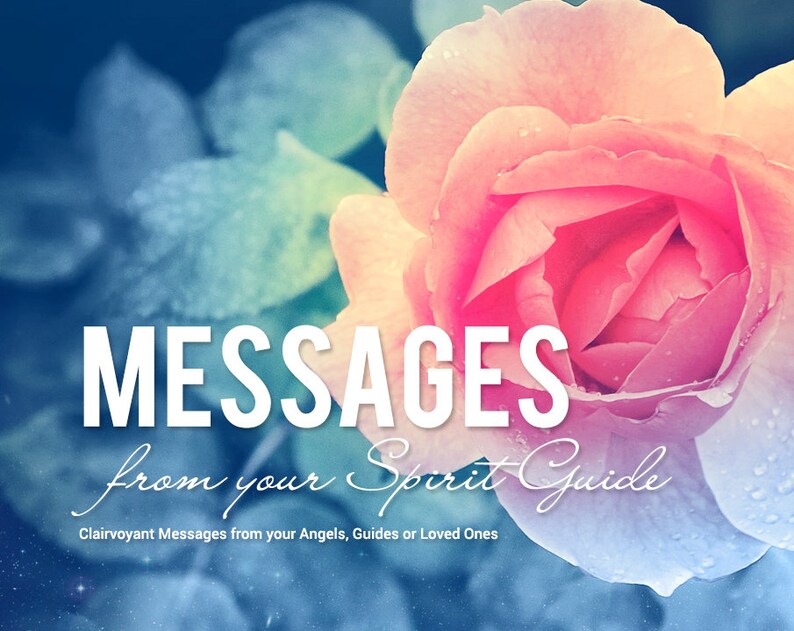 Messages From Your Spirit Guide Clairvoyant Reading / - Etsy