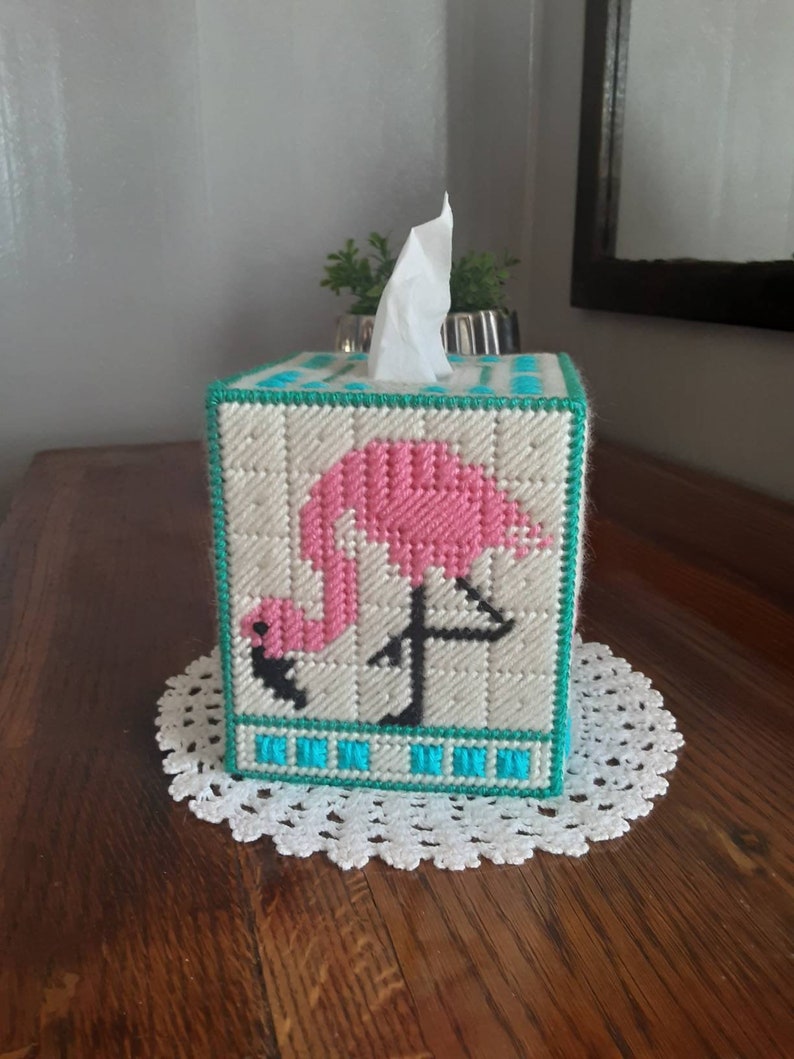 Flamingo Tissue Box Cover - Etsy