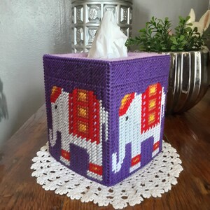Elephant Tissue Box Cover - Etsy