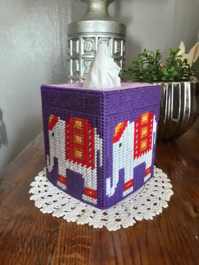 Elephant Tissue Box Cover - Etsy
