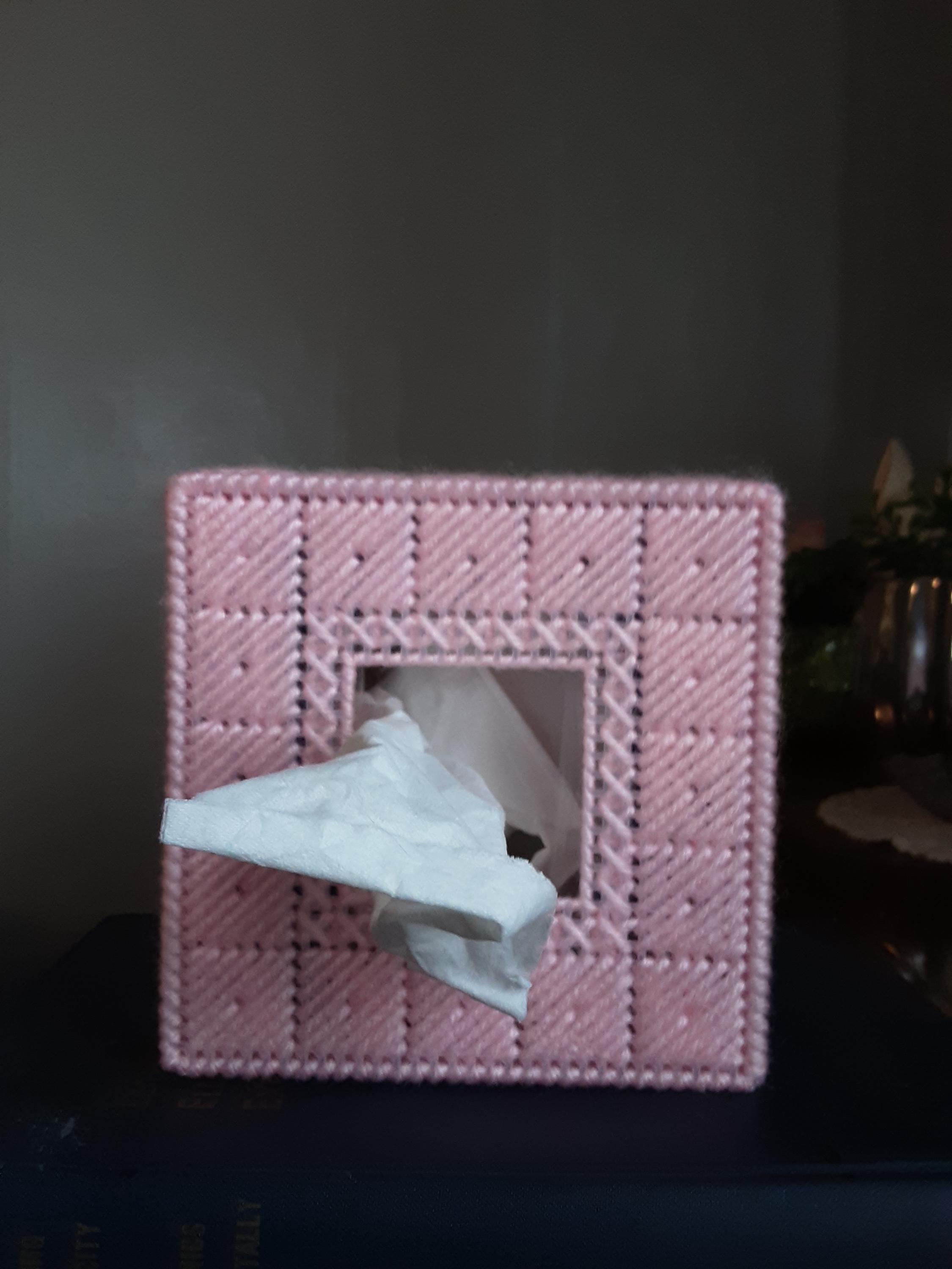 Pink Rose Tissue Box Cover - Etsy