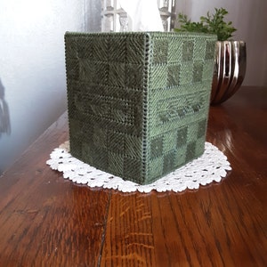 Forest Green Tissue Box Cover - Etsy