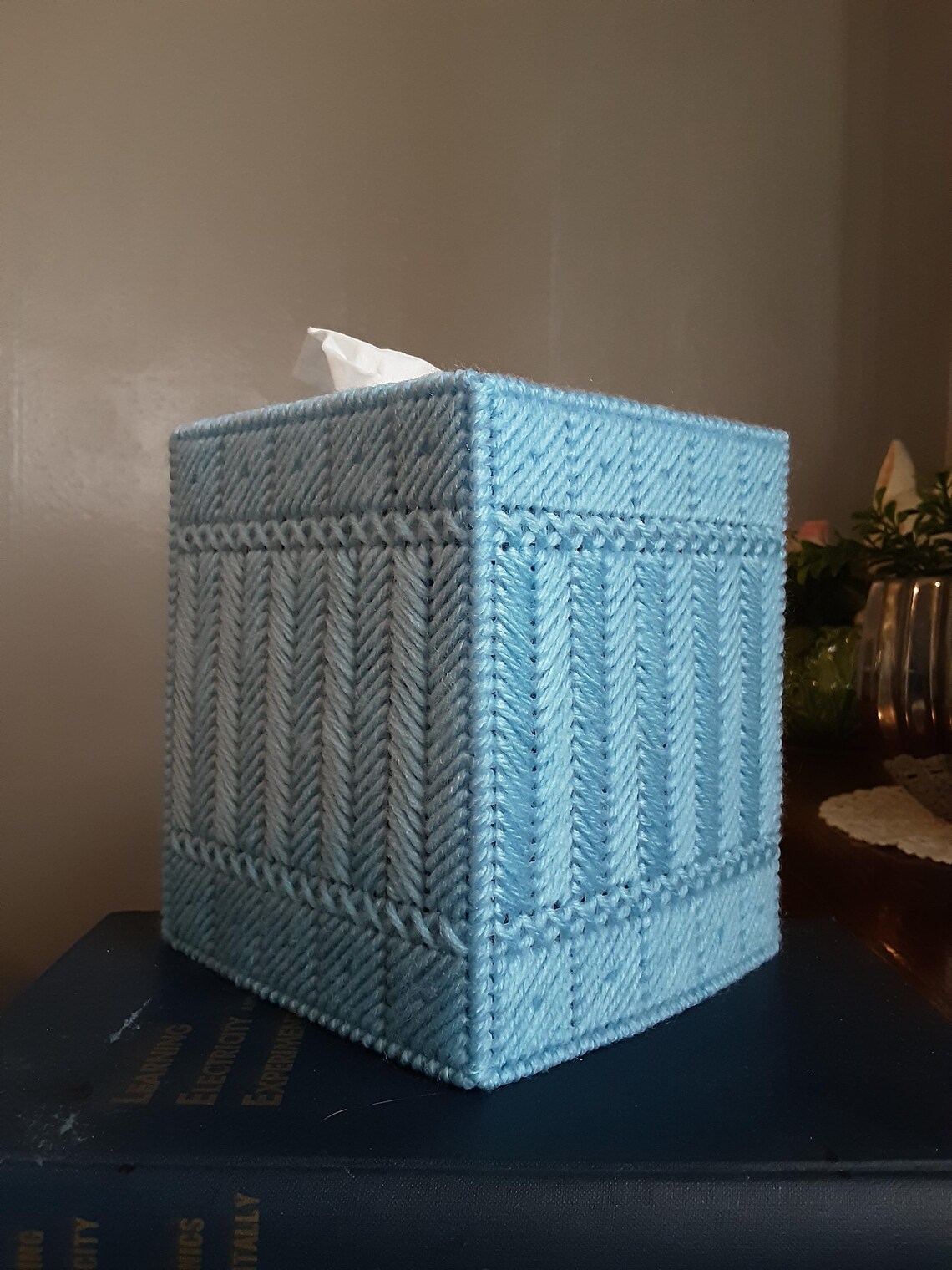 Baby Blue Tissue Box Cover - Etsy