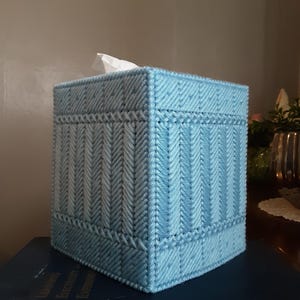 Baby Blue Tissue Box Cover - Etsy