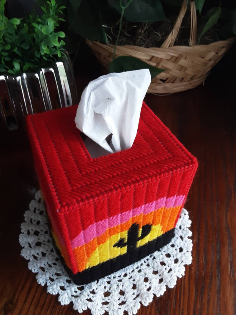 Desert Sunset Tissue Box Cover - Etsy