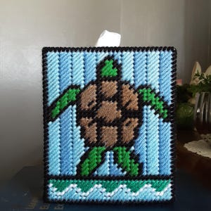 Sea Turtle Tissue Box Cover - Etsy