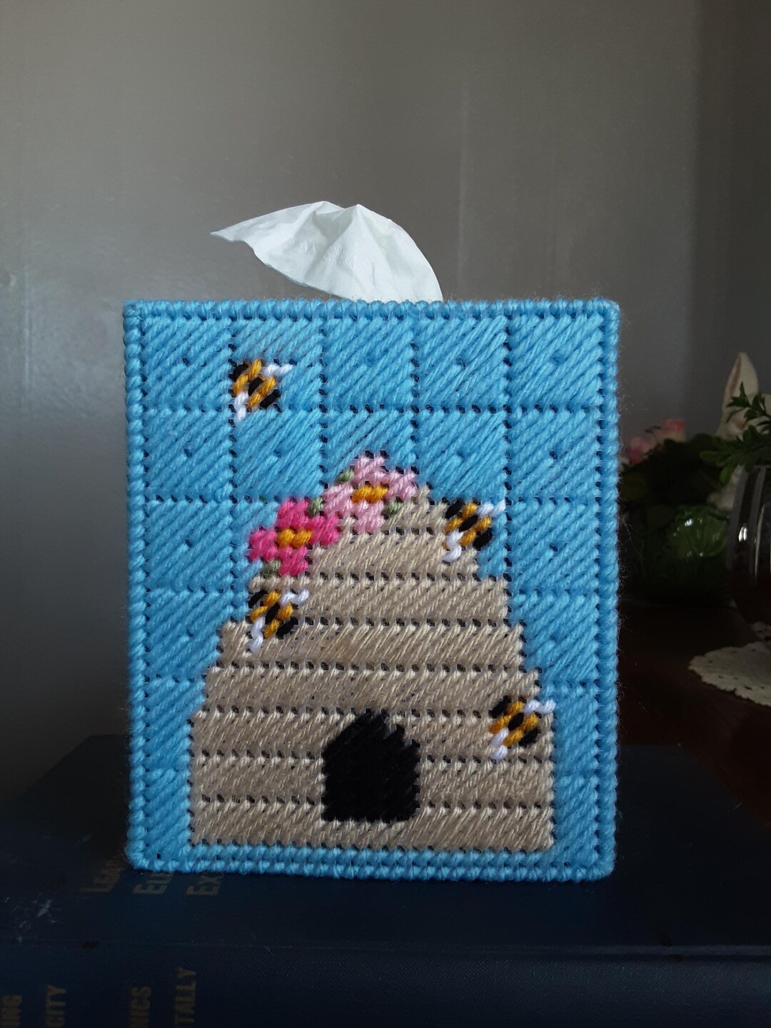 Bee Hive Tissue Box Cover - Etsy