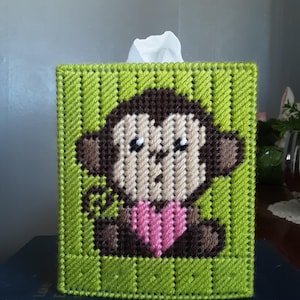 Monkey Tissue Box Cover - Etsy