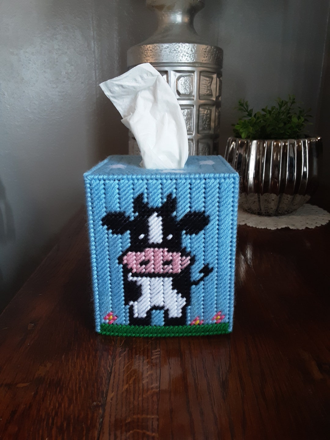 Cow Tissue Box Cover - Etsy