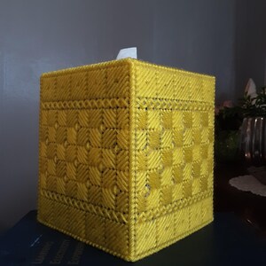 Lemon Yellow Tissue Box Cover - Etsy