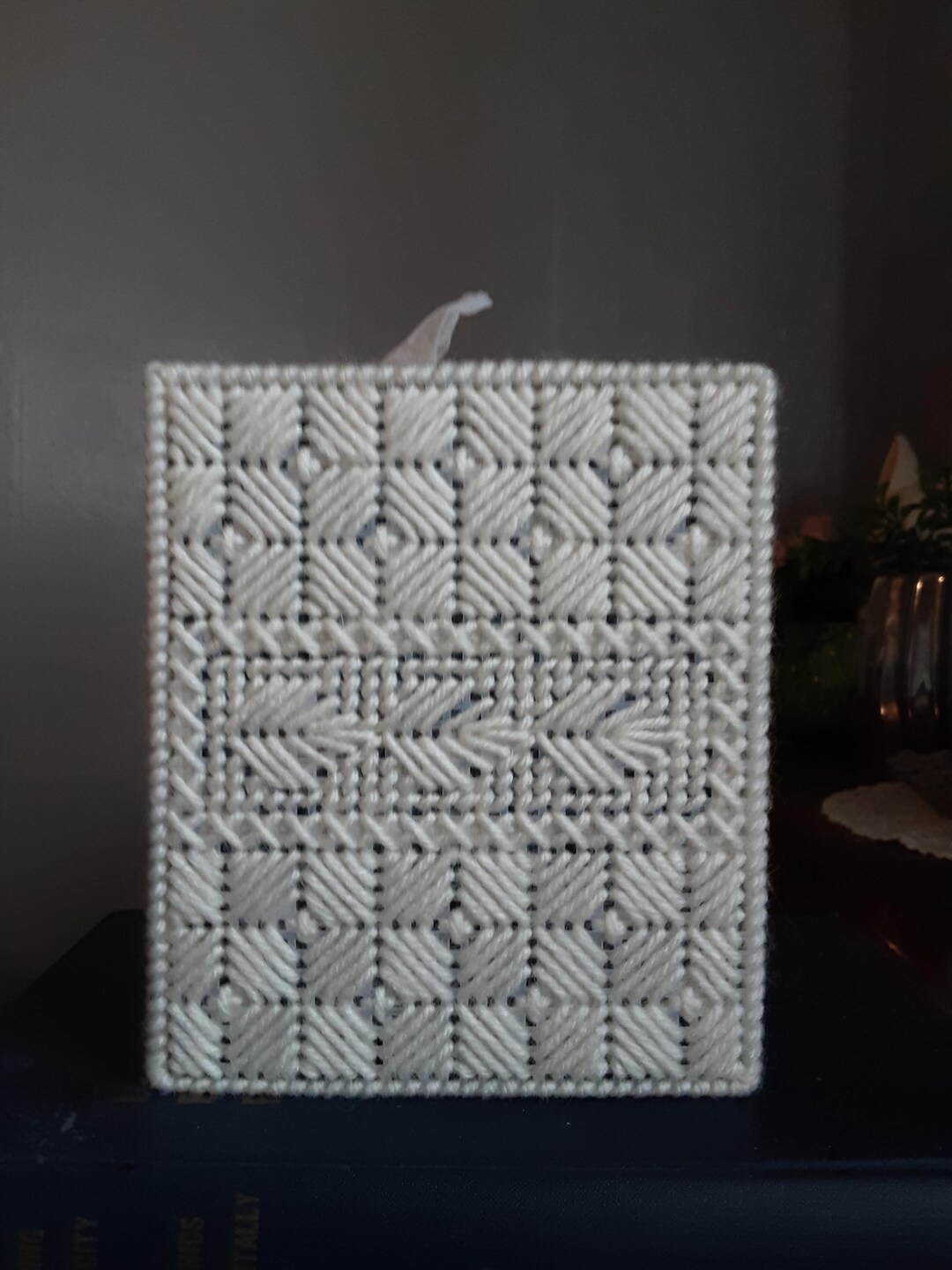 Intricate Off-white Tissue Box Cover - Etsy