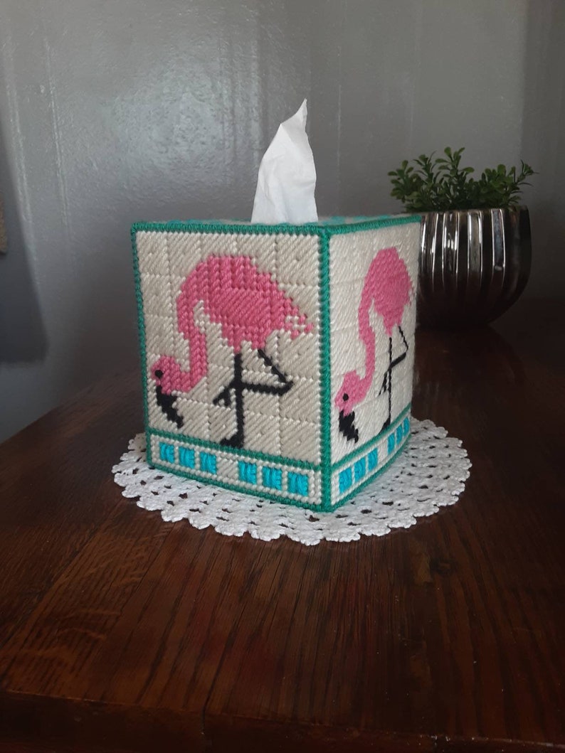 Flamingo Tissue Box Cover - Etsy