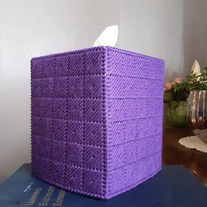 Purple Tissue Box Cover - Etsy