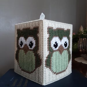 Owl Tissue Box Cover - Etsy