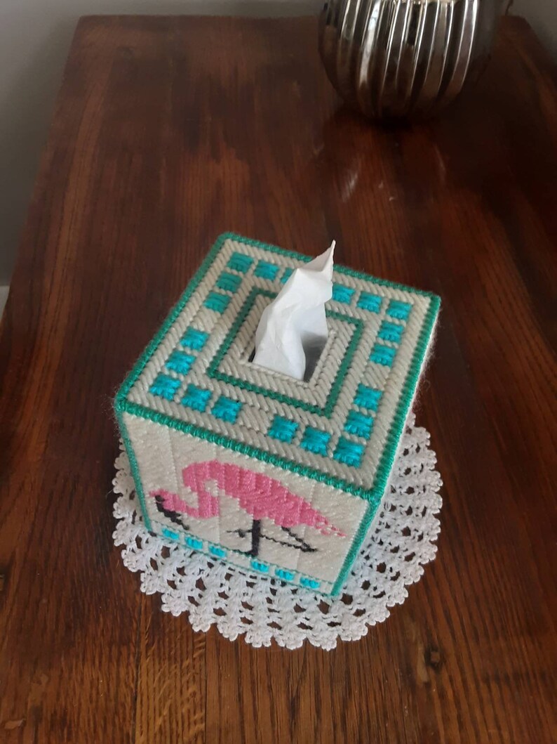 Flamingo Tissue Box Cover - Etsy