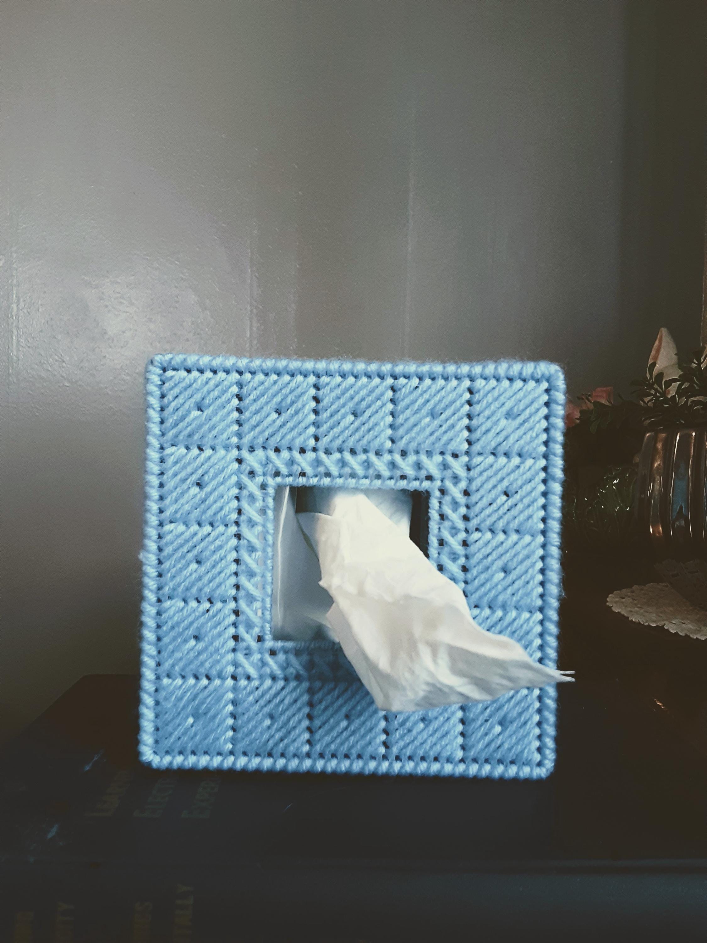 Baby Blue Tissue Box Cover - Etsy