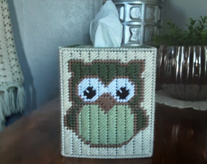 Owl Tissue Box Cover - Etsy