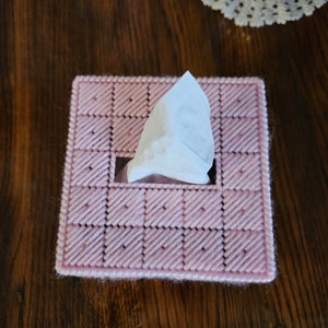 Pink Rose Tissue Box Cover - Etsy
