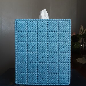 Blue Rose Tissue Box Cover - Etsy