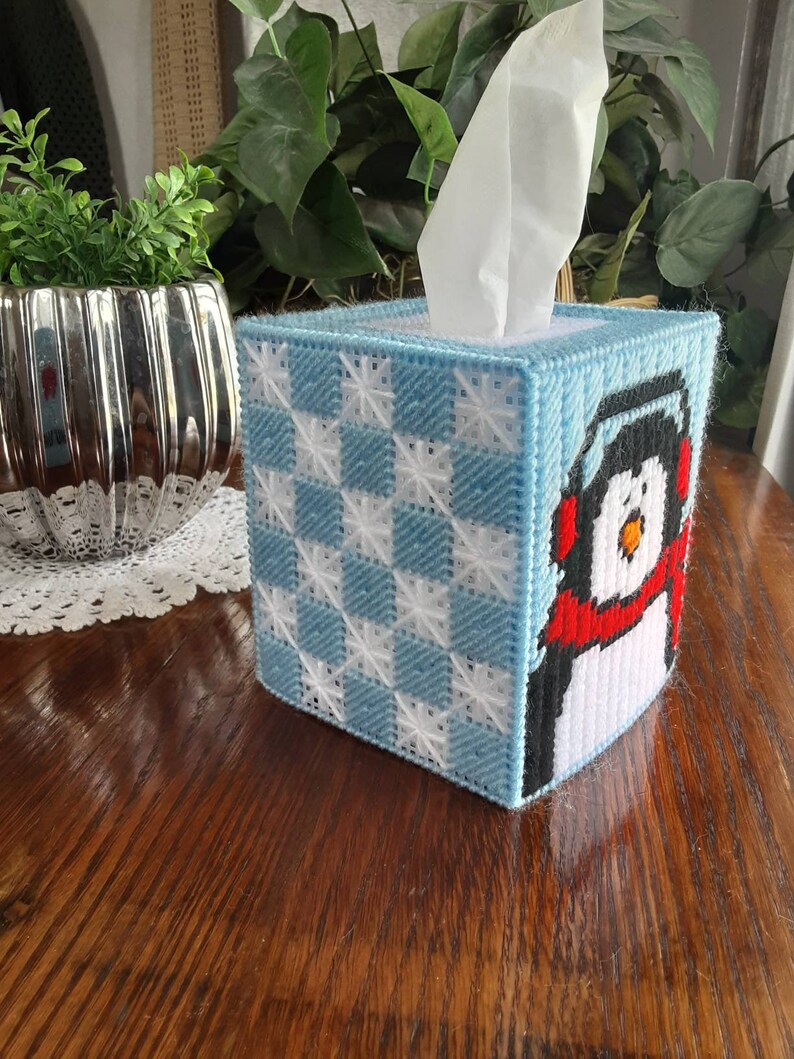 I Love Penguins Tissue Box Cover - Etsy