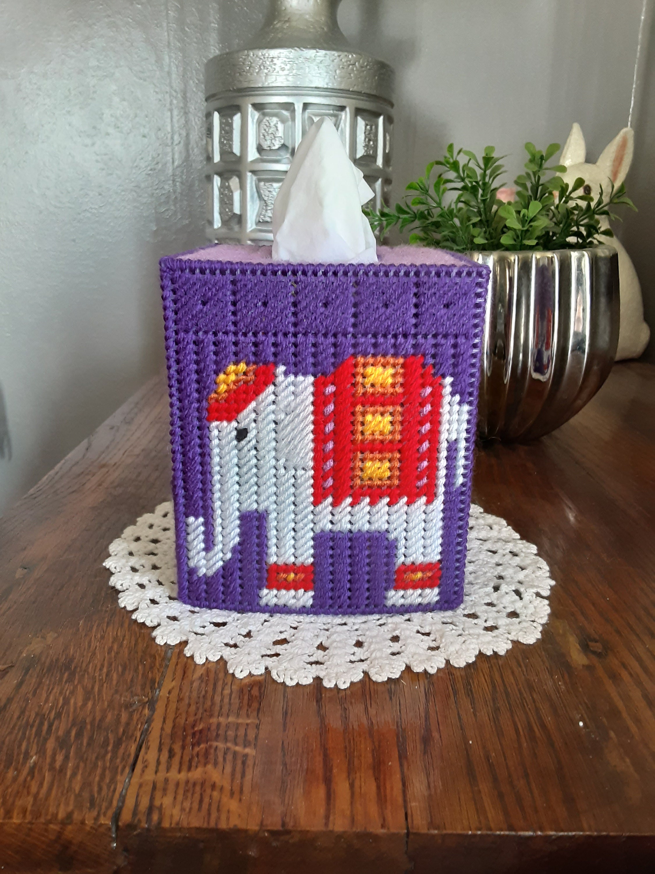 Elephant Tissue Box Cover - Etsy