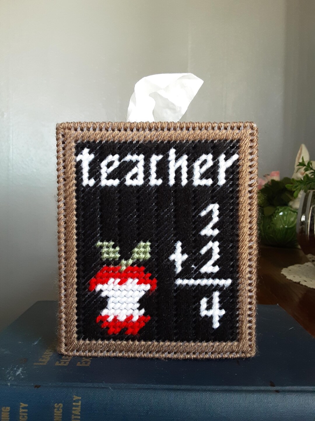 Gift for Teacher Tissue Box Cover - Etsy