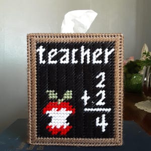 Gift for Teacher Tissue Box Cover - Etsy