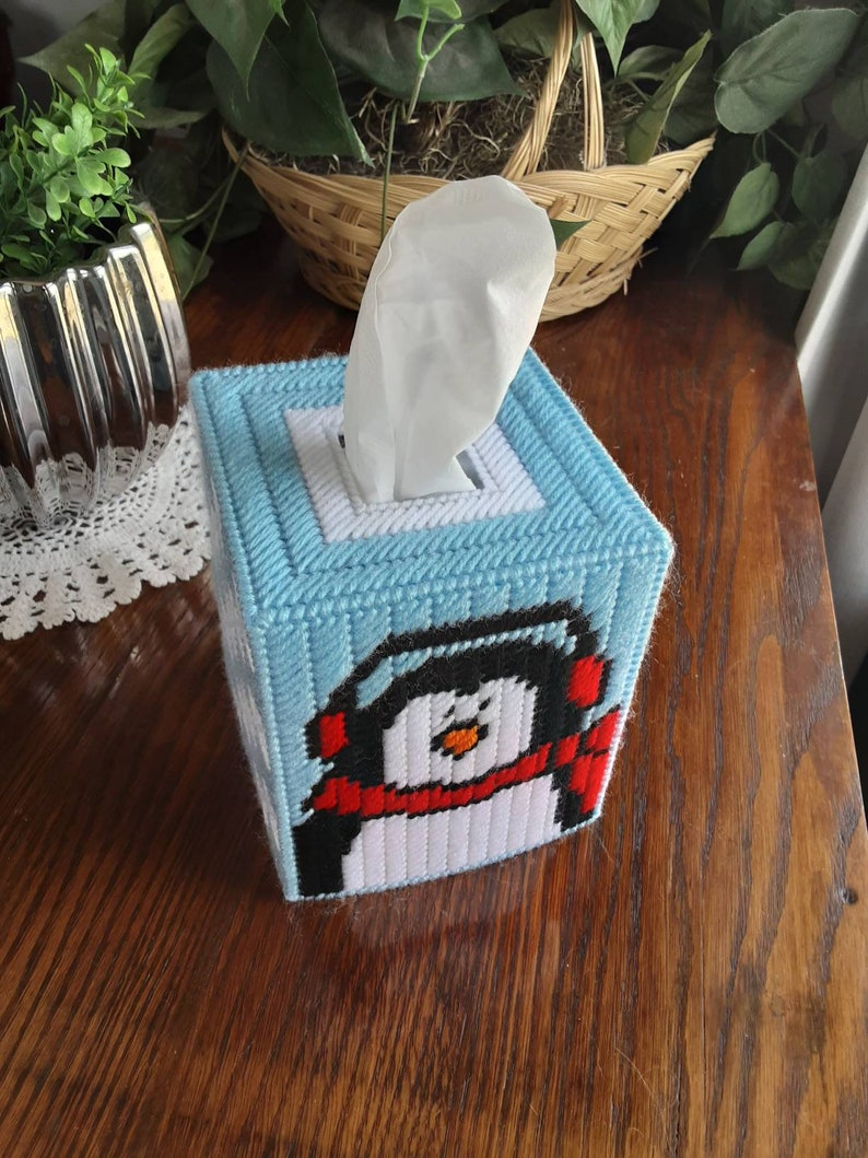 I Love Penguins Tissue Box Cover - Etsy