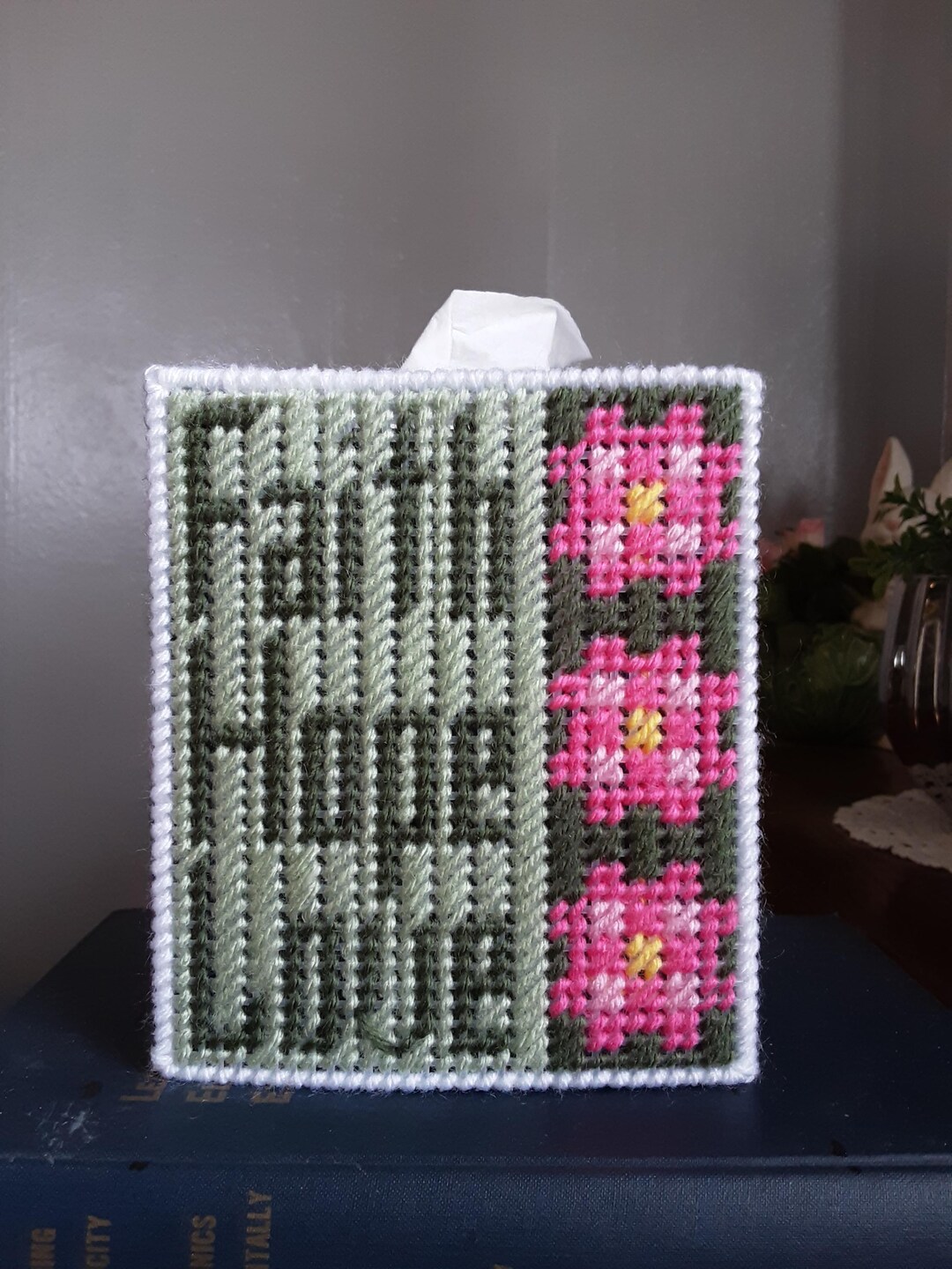 Faith Hope and Love Tissue Box Cover - Etsy