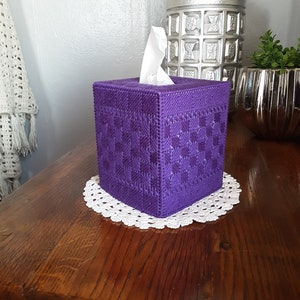 Purple Tissue Box Cover - Etsy
