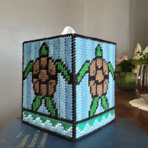 Sea Turtle Tissue Box Cover - Etsy