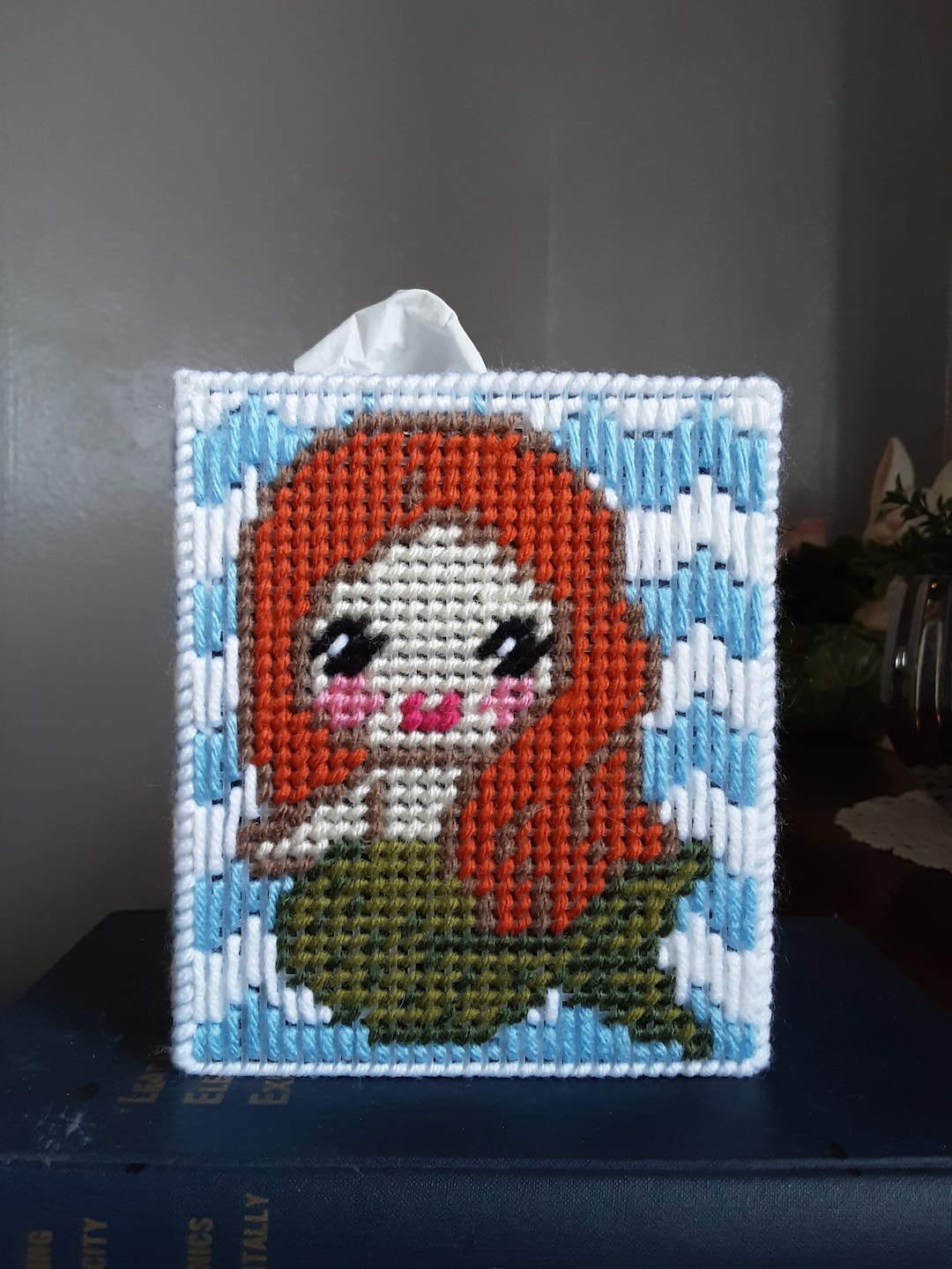 Mermaid Tissue Box Cover - Etsy