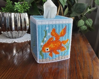 Goldfish Tissue Box Plastic Canvas - Etsy