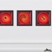 Modern String Art Set in Red Framed Art Abstract Geometric Wall Art for ...