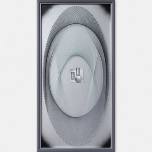 Luxurious Wall Art in Silver Gray - Large Vertical String Art - Zen ...