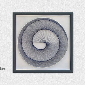 Nautical Wall Art Pastel Blue - String Art - Zen Wall Art Geometric ...