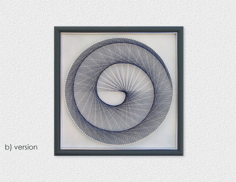 Nautical Wall Art Pastel Blue String Art Zen Wall Art - Etsy
