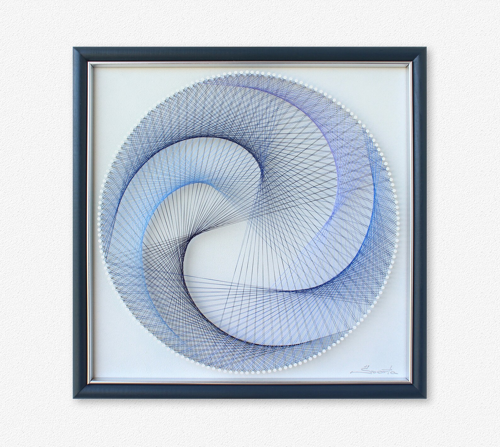 Calming Wall Art in Light Blue for Office, Living Room - Abstract ...