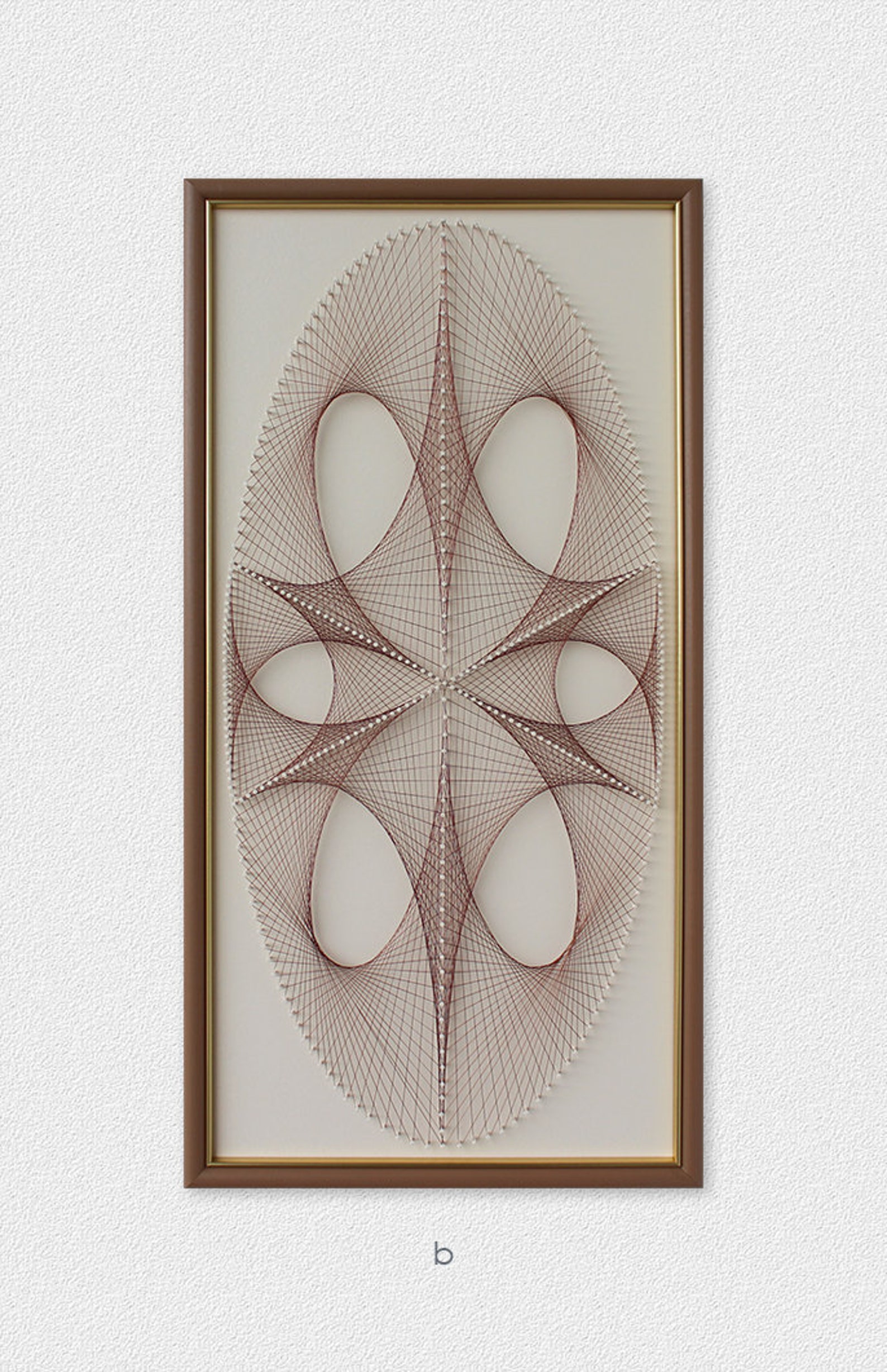 Large Vertical Wall Art Modern String Art Geometry Art | Etsy